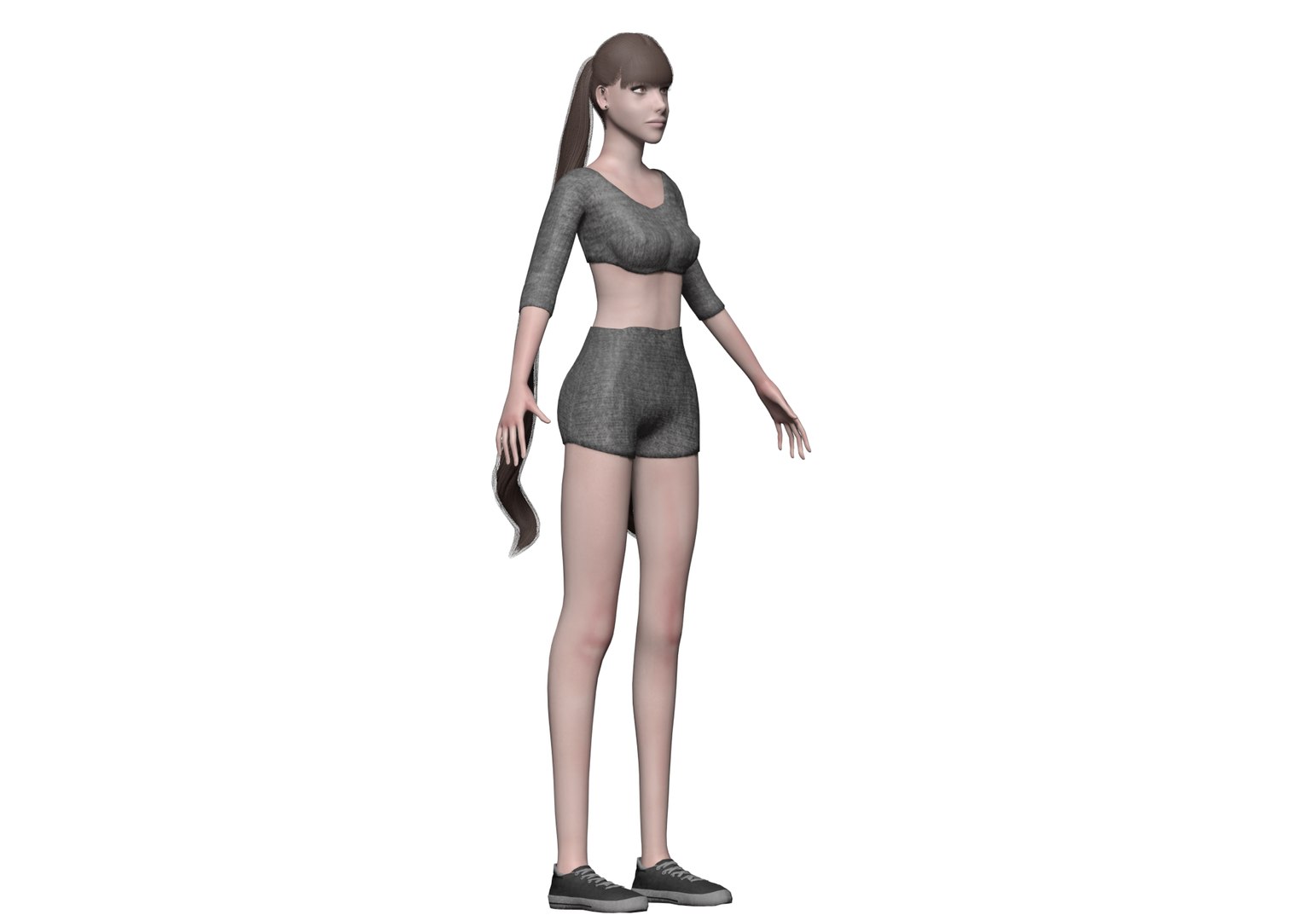 Basic Cool Woman V24070 3D Model - TurboSquid 2257917