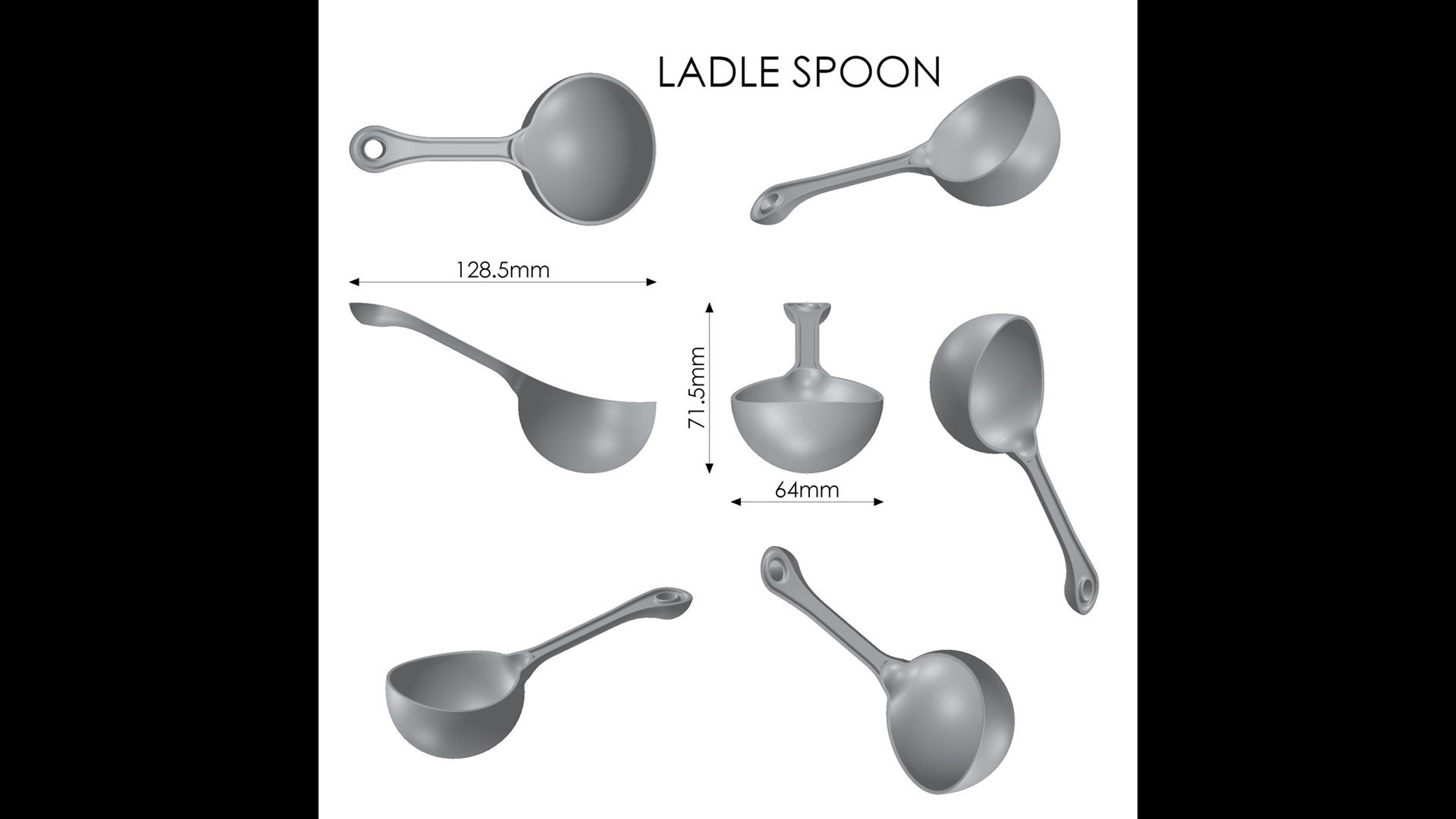 Ladle Spoon 3D Model - TurboSquid 2260902