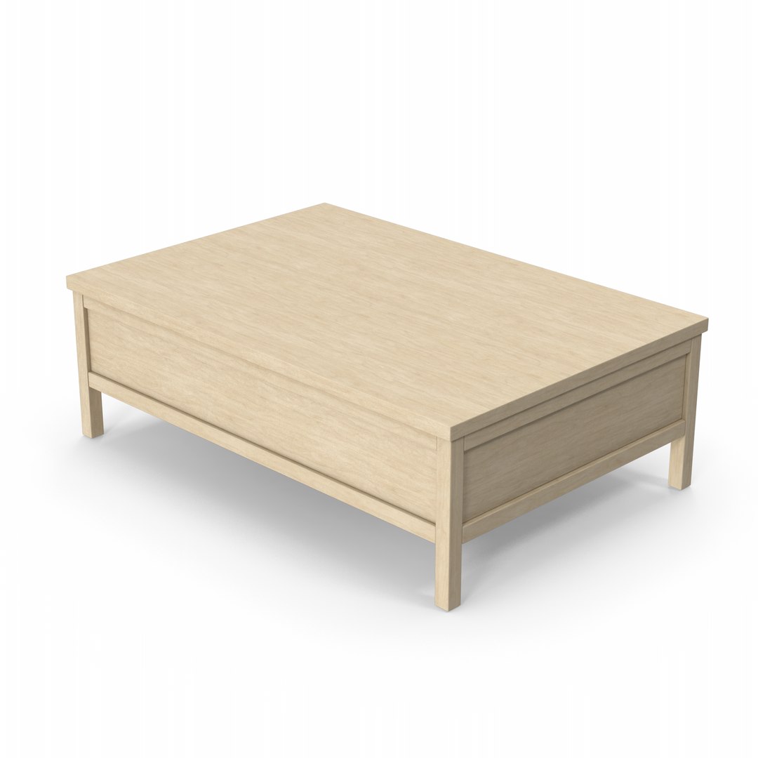 3D Wooden Coffee Table - TurboSquid 2070831