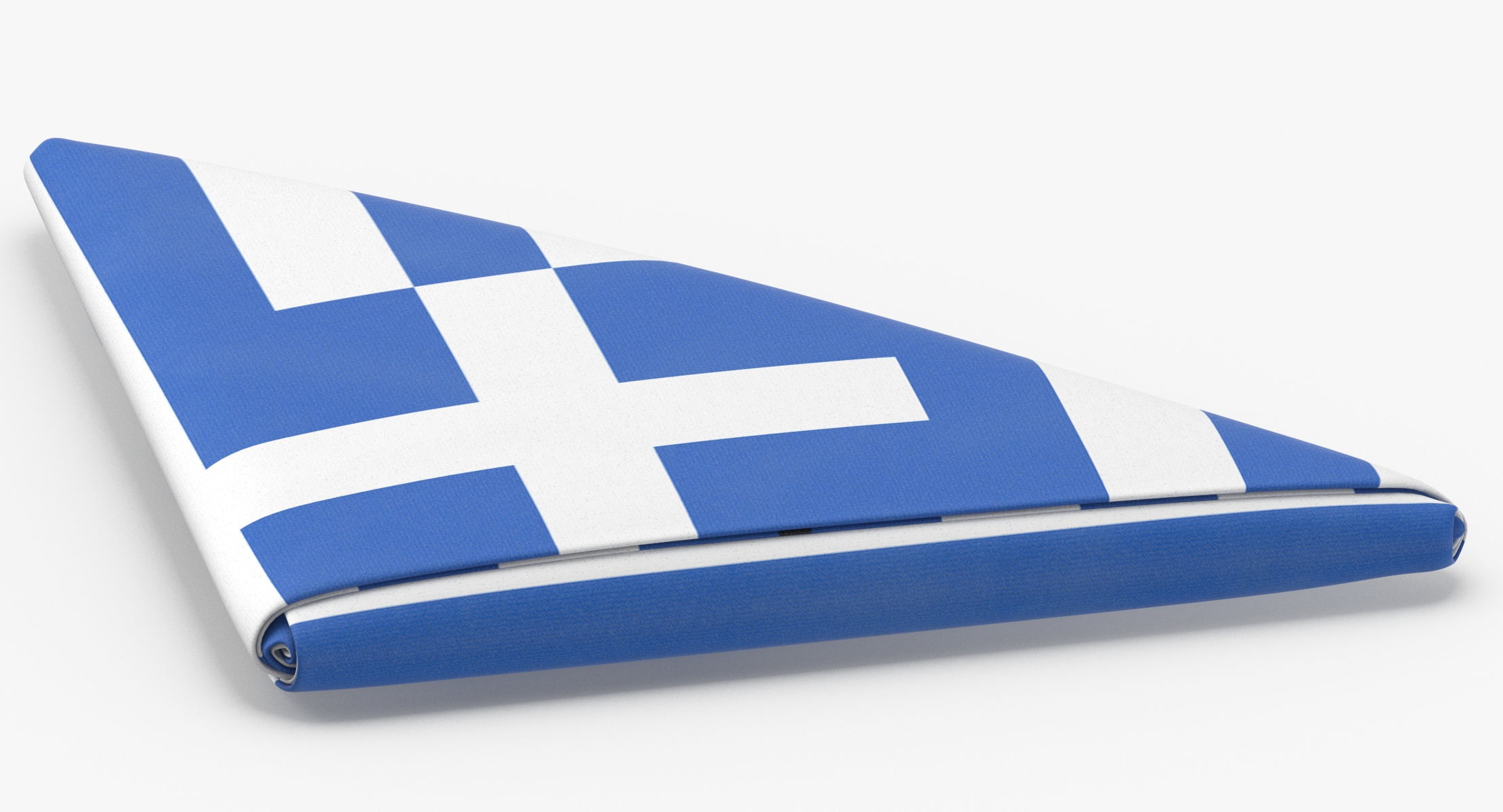 Flag folded triangle greece 3D - TurboSquid 1570915
