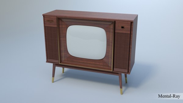 retro tv 3d model