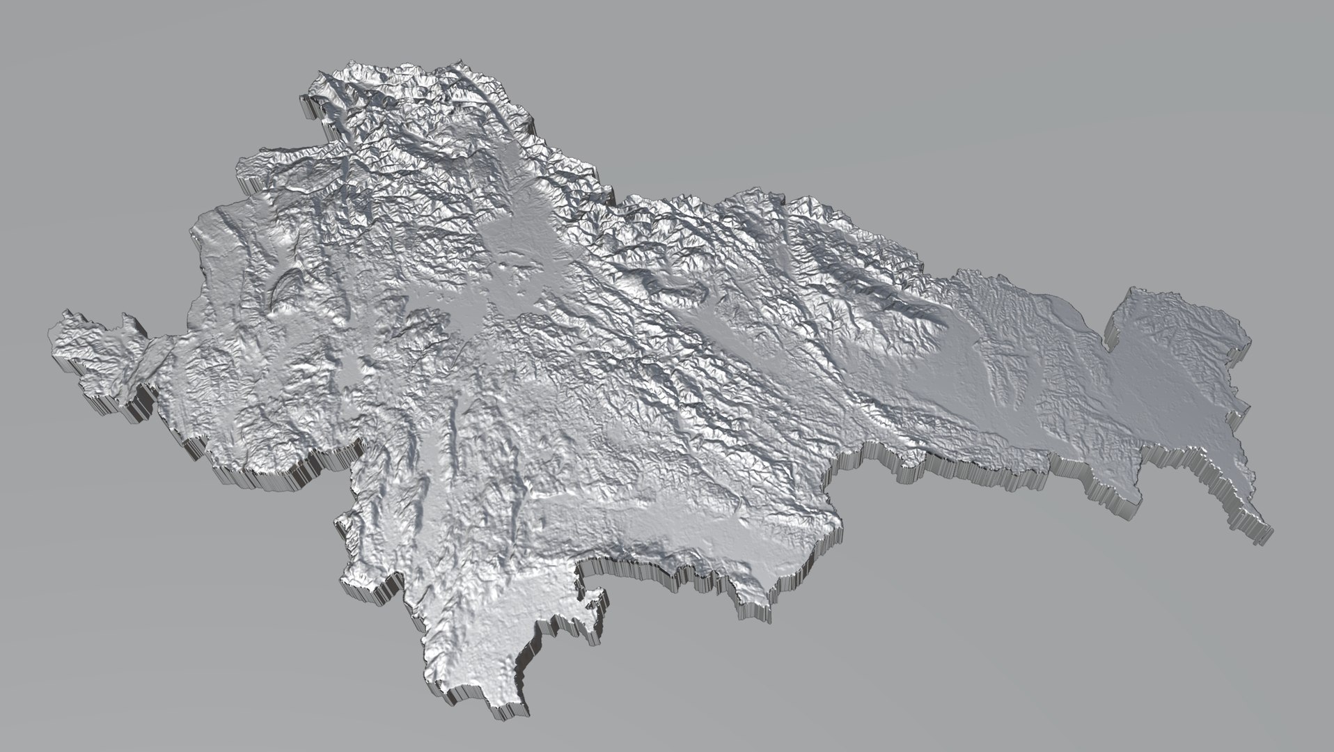 3D Slovenia Slovenija Terrain Map Model - TurboSquid 2336734