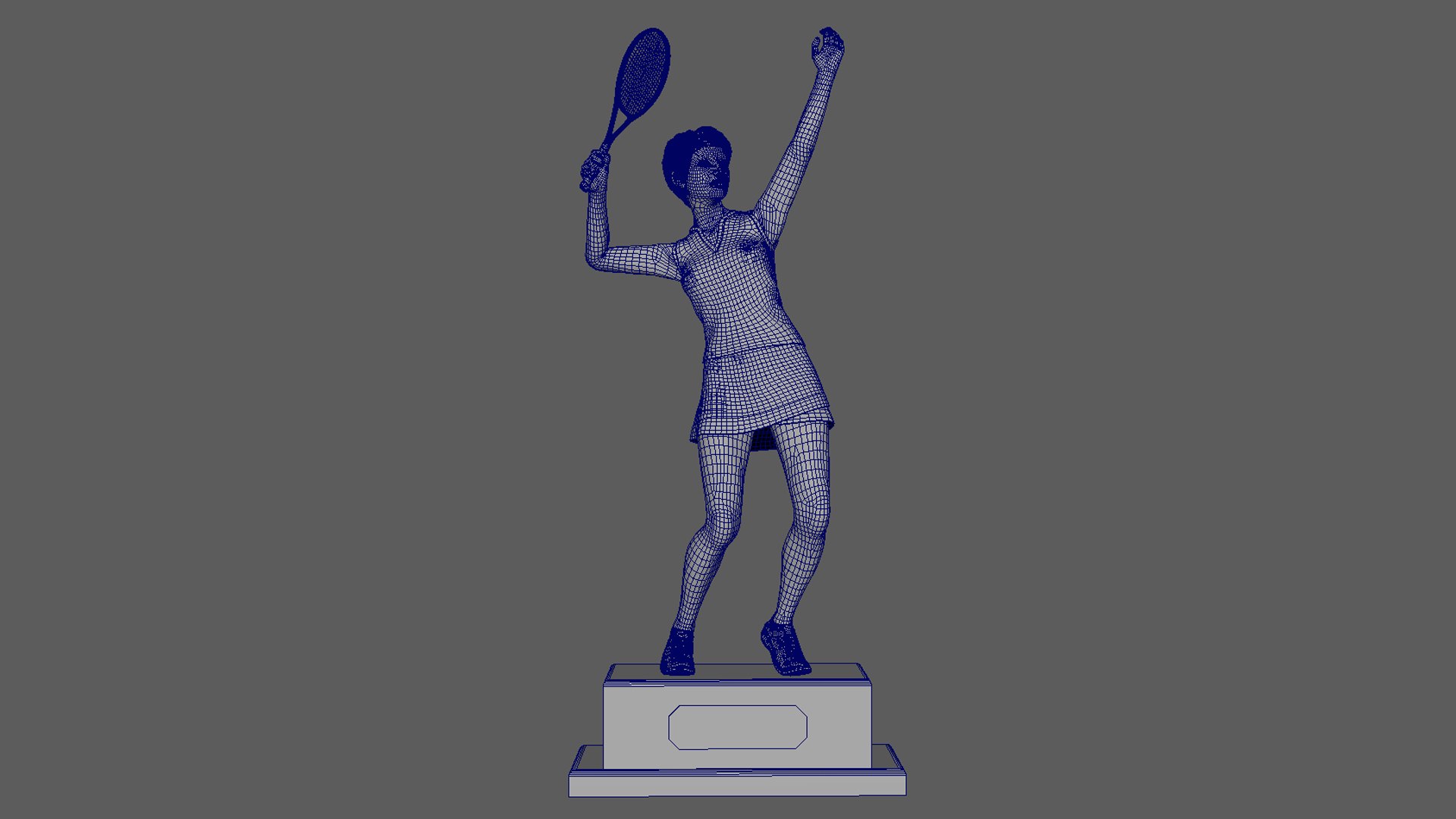 Tennis Trophy 3D Model - TurboSquid 2184125