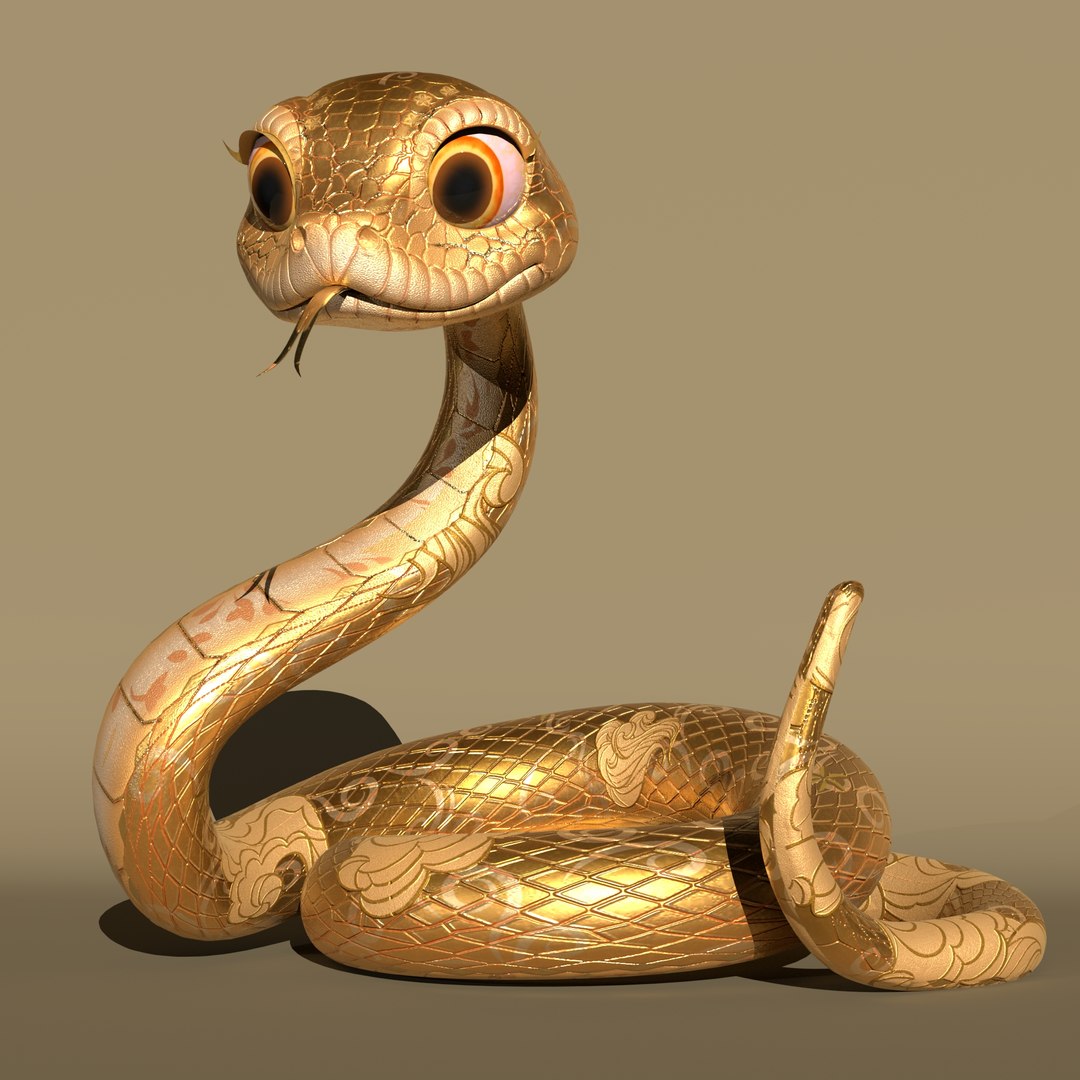 3D Lunar New Year Snake Chinese Zodiac Snake - TurboSquid 2299833