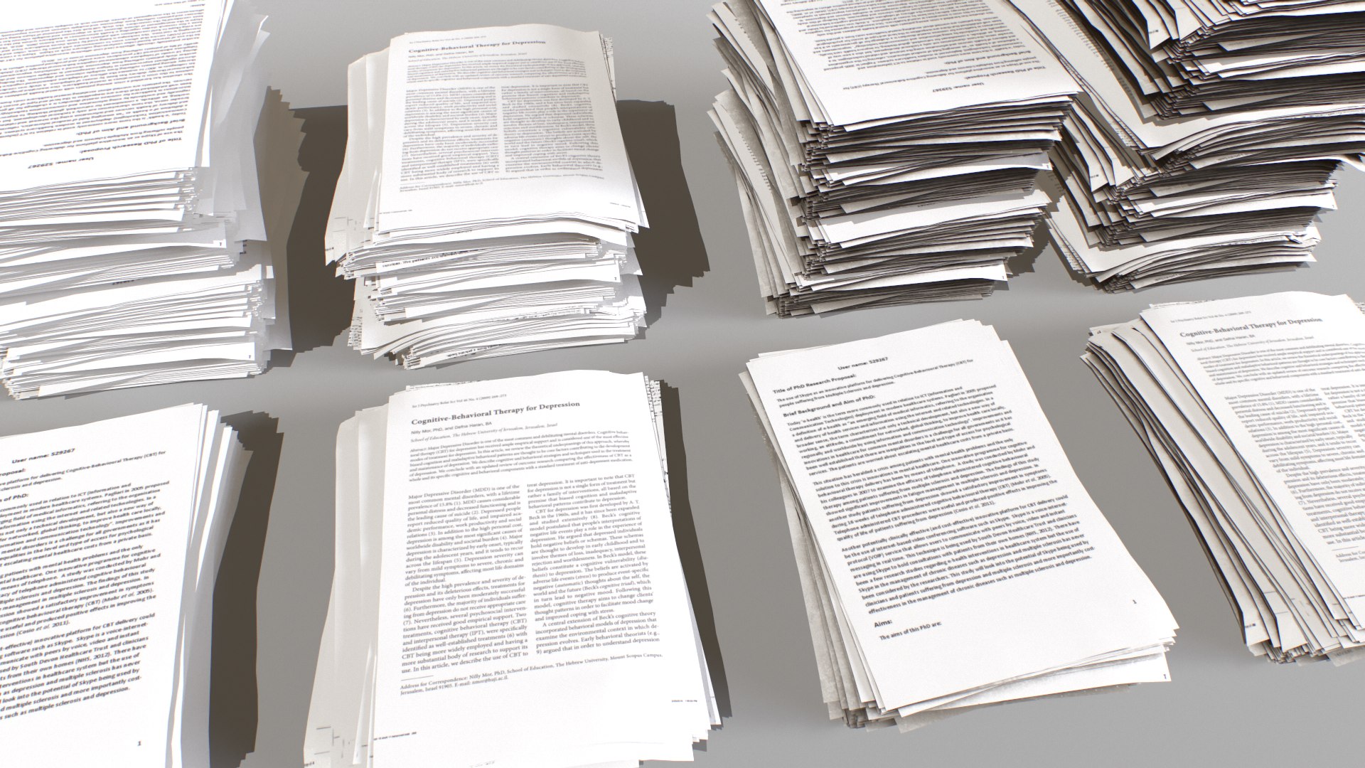 Pile Of Paper Model - TurboSquid 1966184