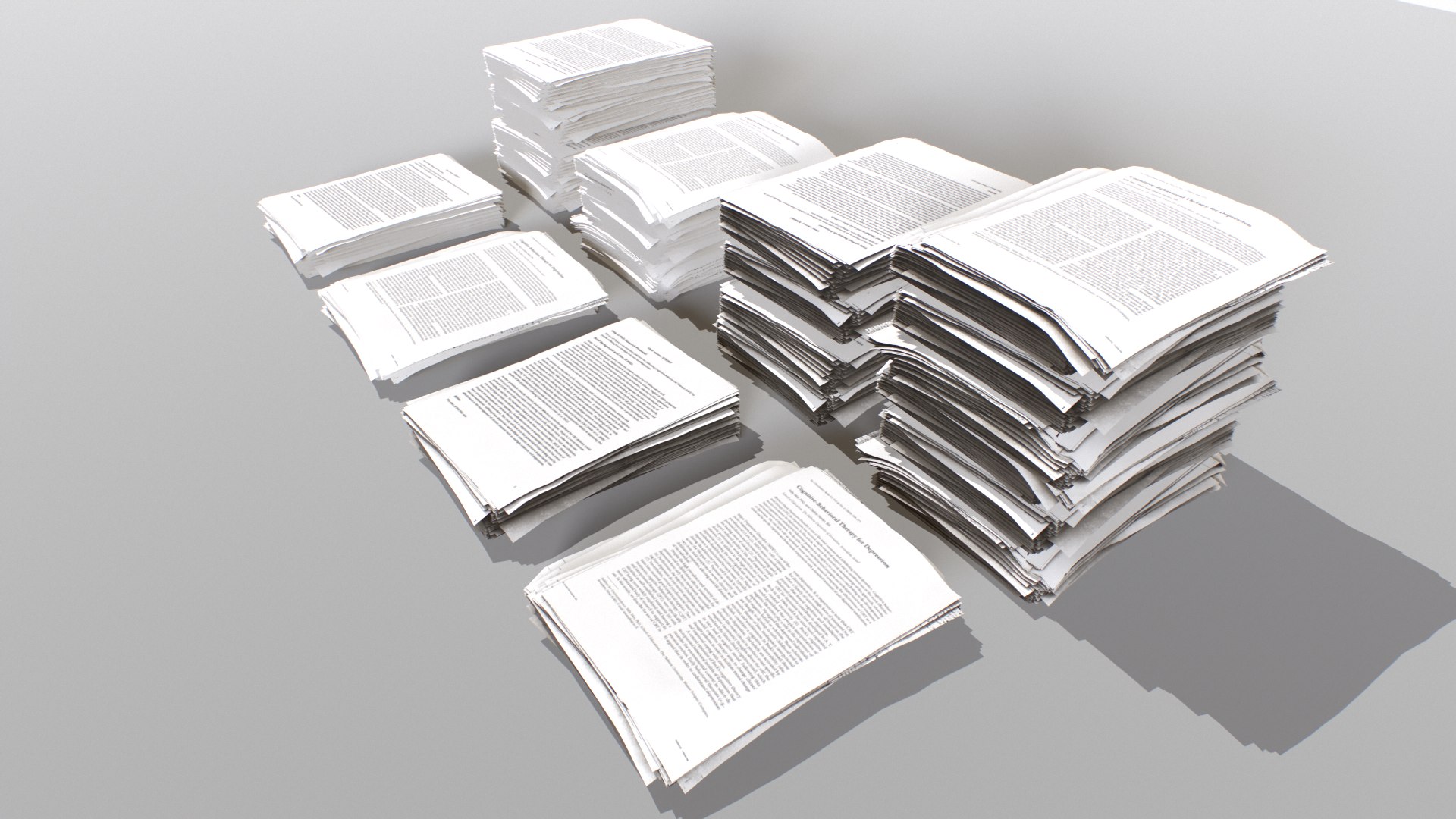 Pile Of Paper Model - TurboSquid 1966184