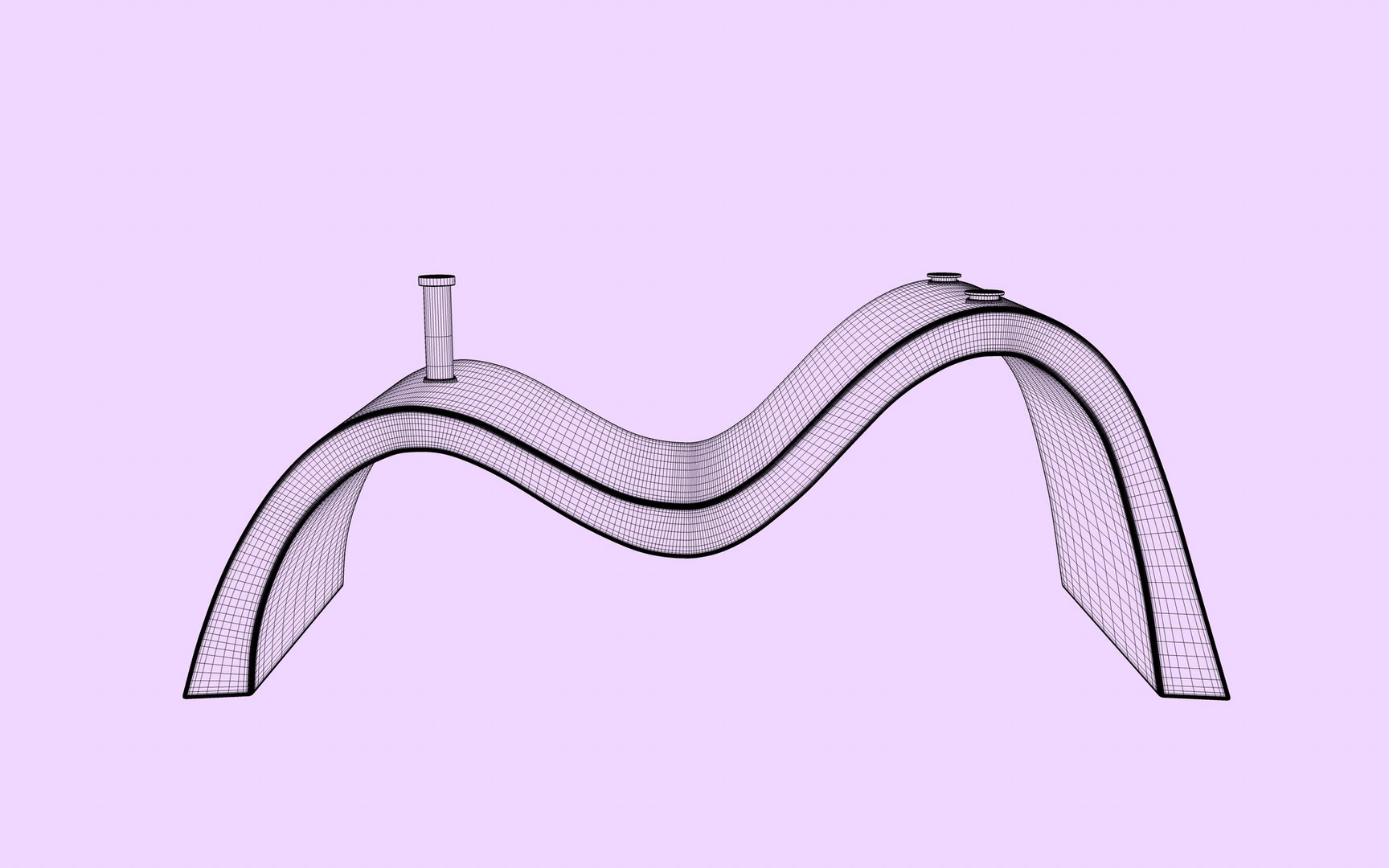 3d Model Wave Coffee Table