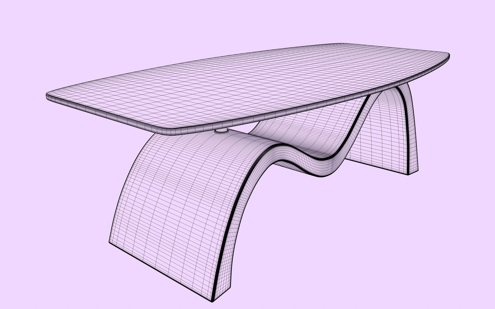 3d Model Wave Coffee Table