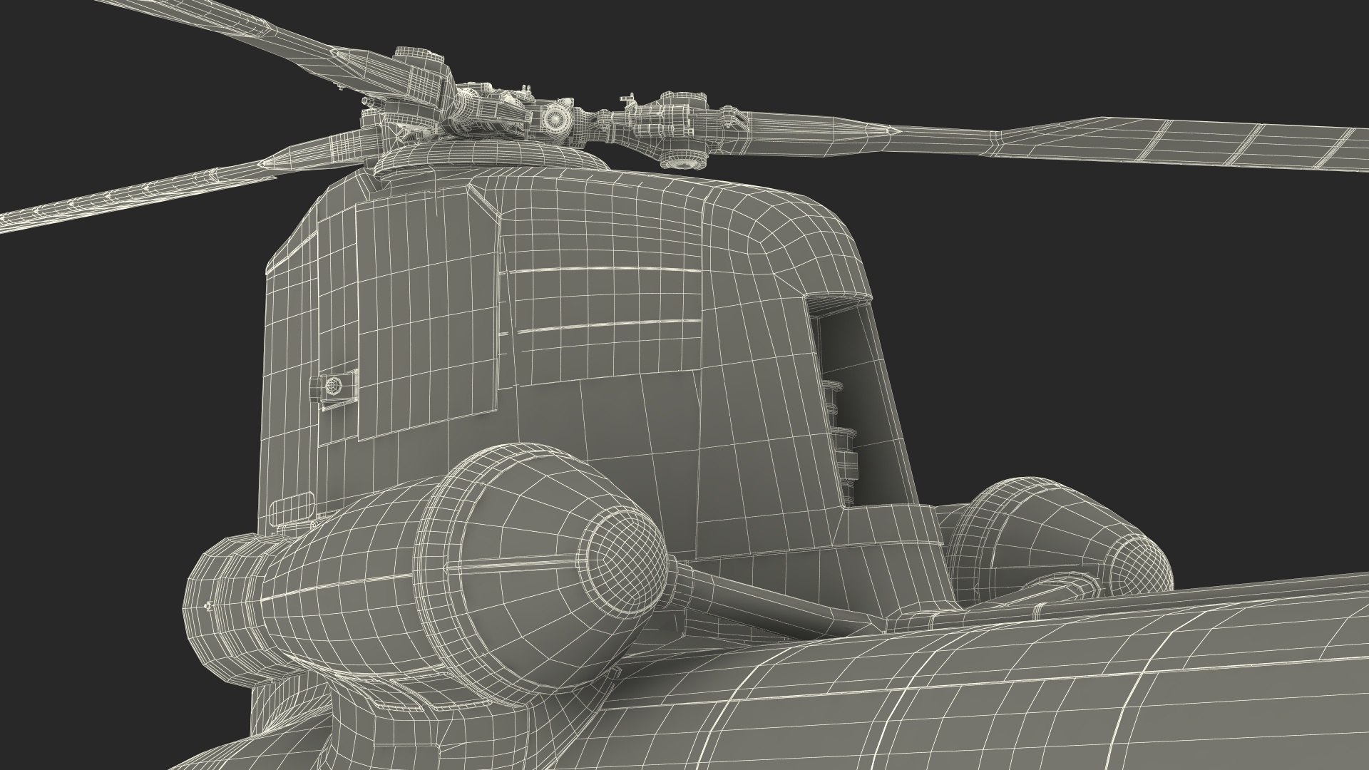 3D US Army Transport Helicopter CH 47 Chinook Rigged for Maya model ...