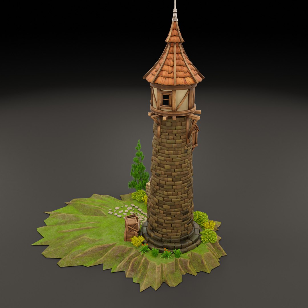 3D STYLIZED MEDIEVAL BUILDING 06 Model - TurboSquid 2145397