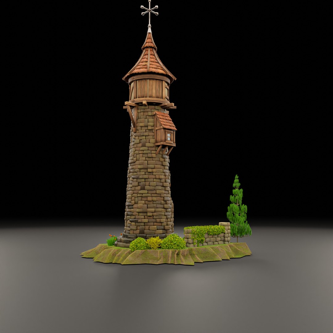 3D STYLIZED MEDIEVAL BUILDING 06 Model - TurboSquid 2145397
