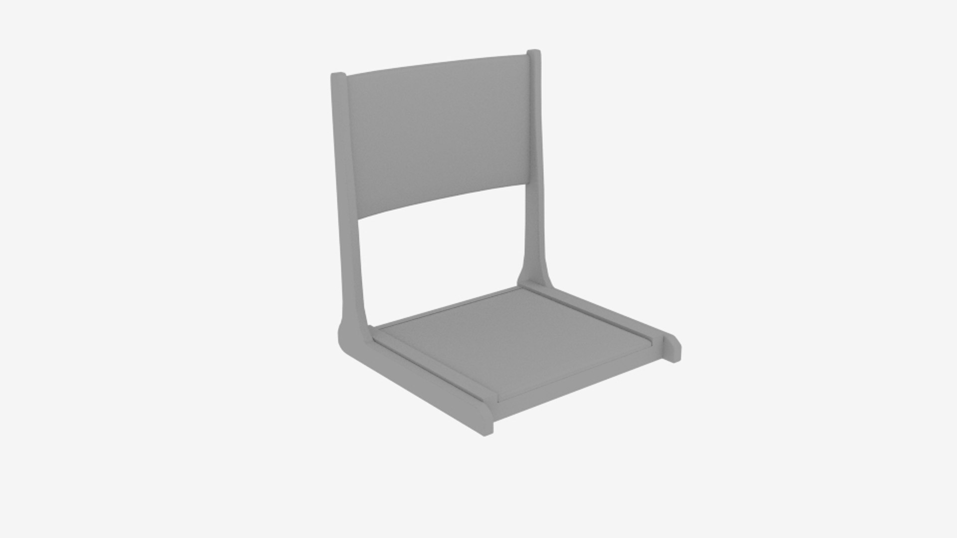 Japanese Floor Chair 3D Model - TurboSquid 1277413
