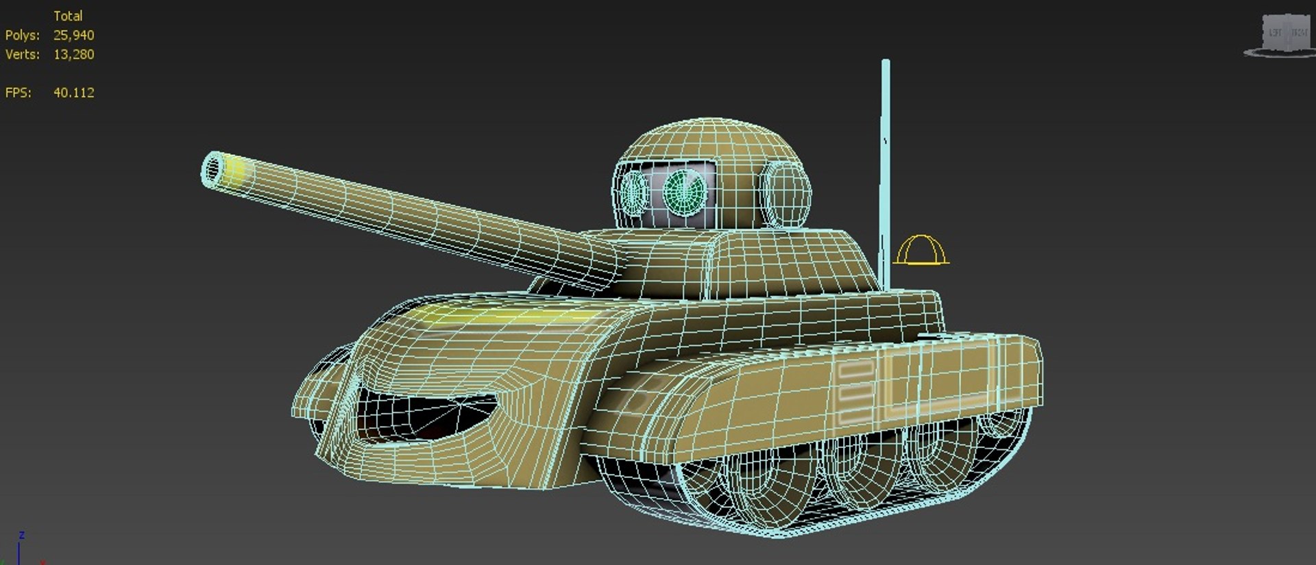 3d Cartoon Tank