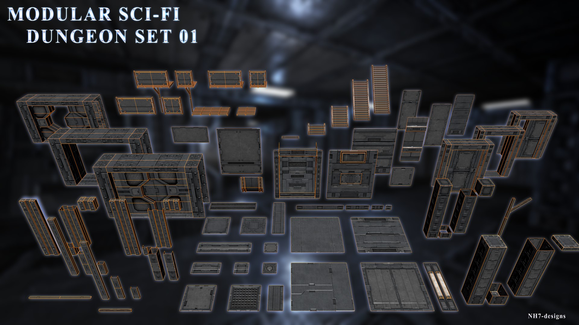 Modular Dungeon Set 3ds