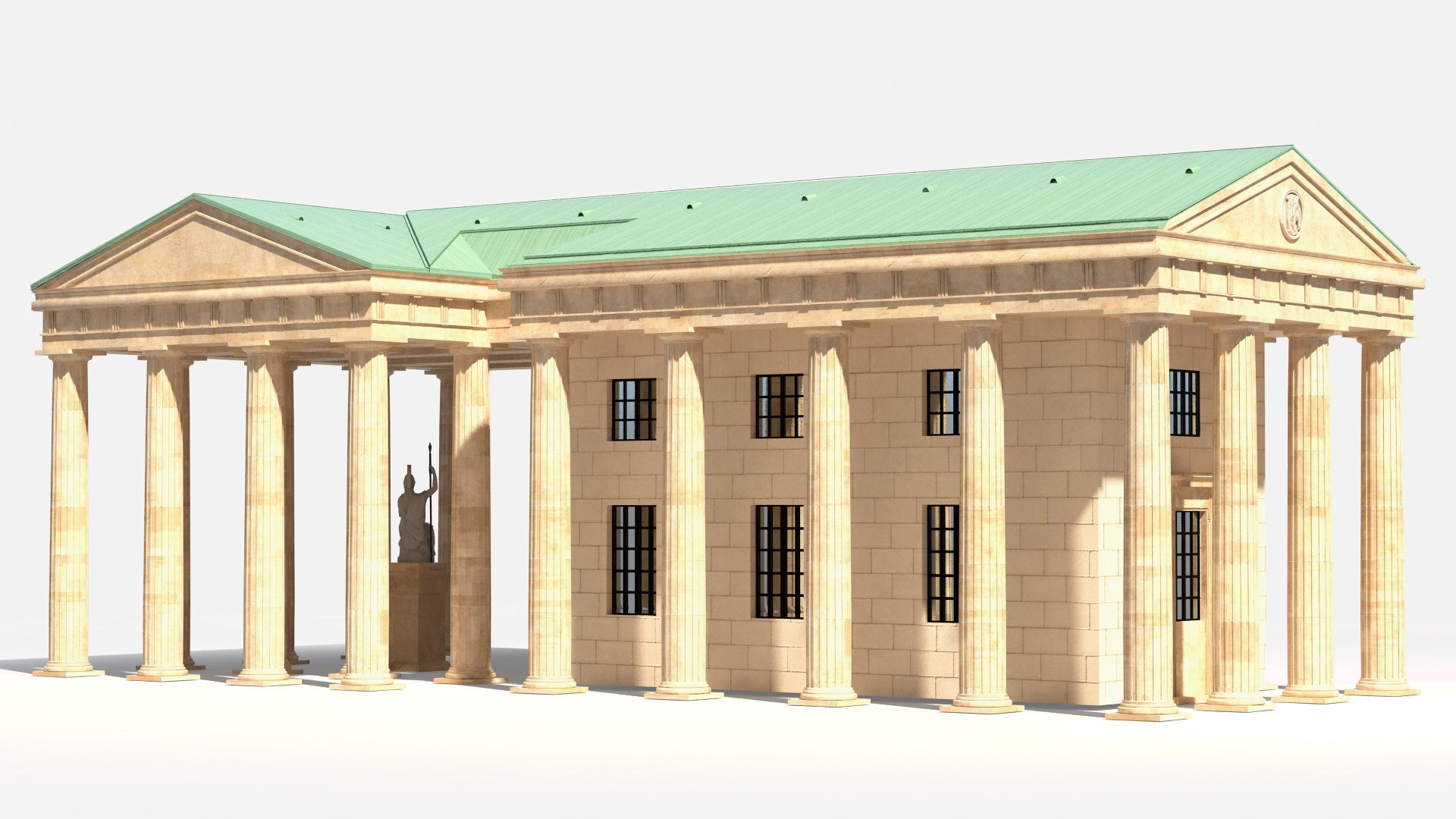 Neoclassical Building 3D Model - TurboSquid 1737053