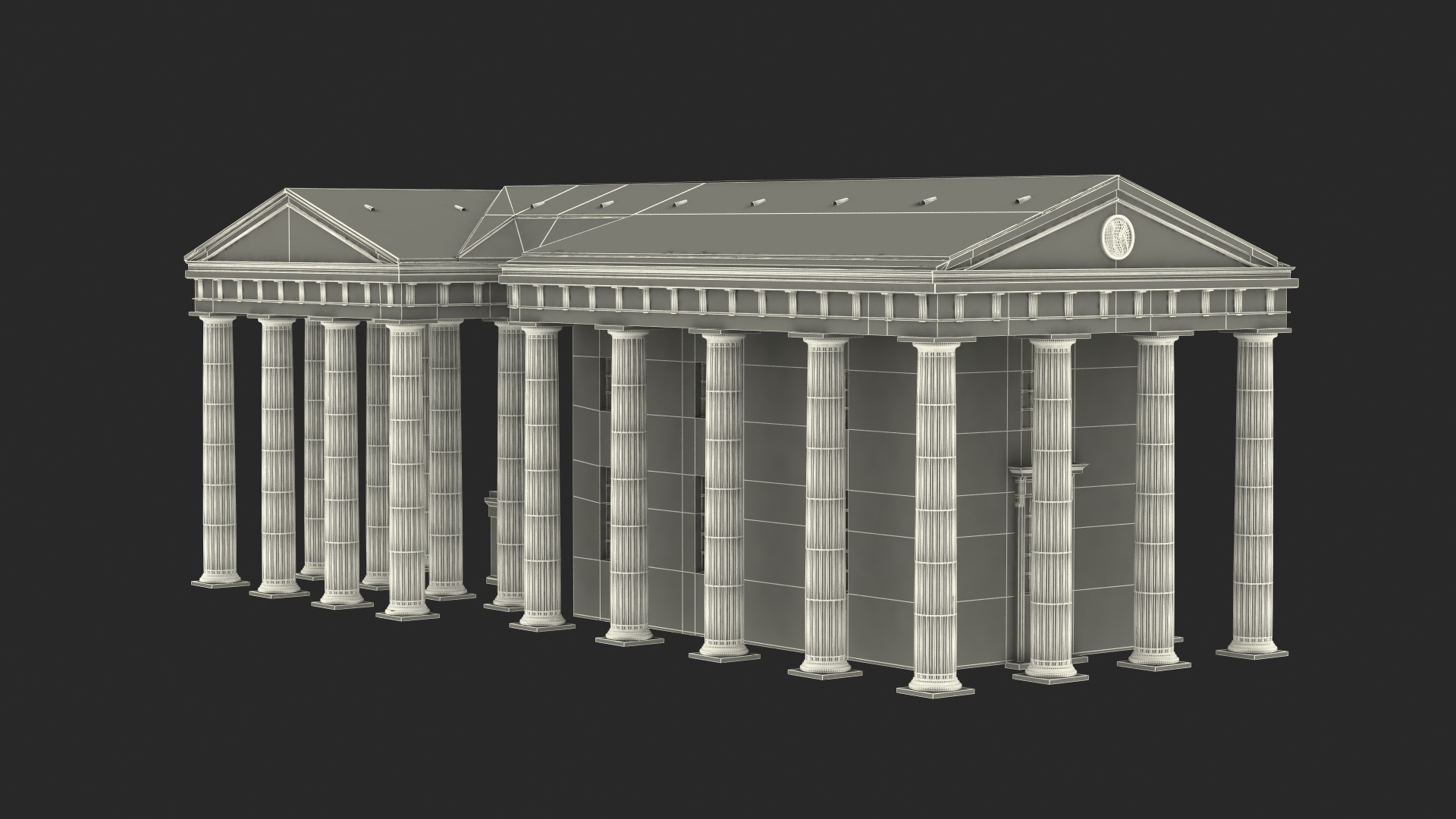 Neoclassical Building 3D Model - TurboSquid 1737053