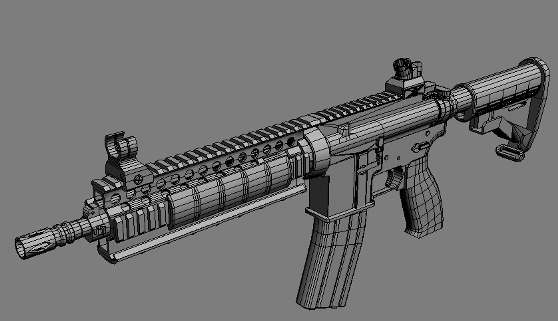 3d Hk416 M4 Rifle