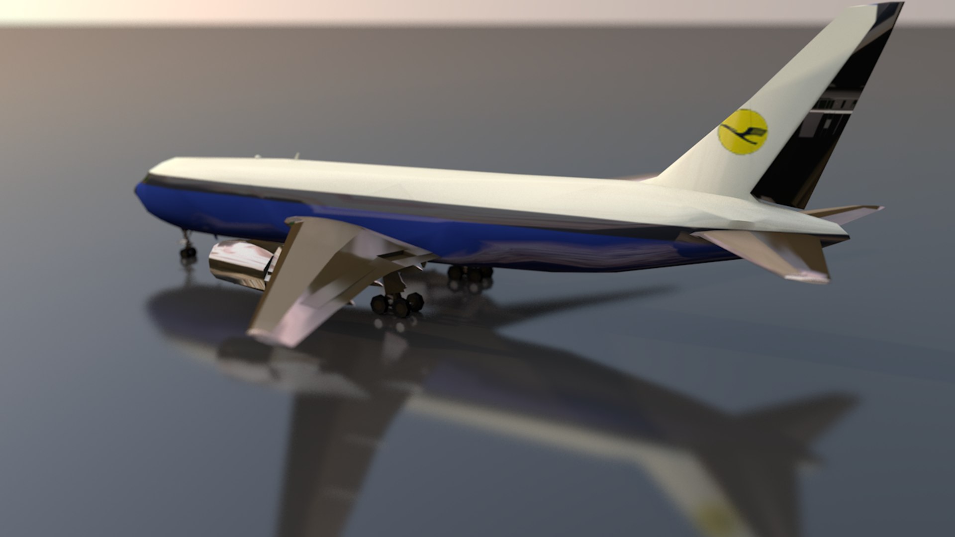 Passanger commercial airplane model - TurboSquid 1502927