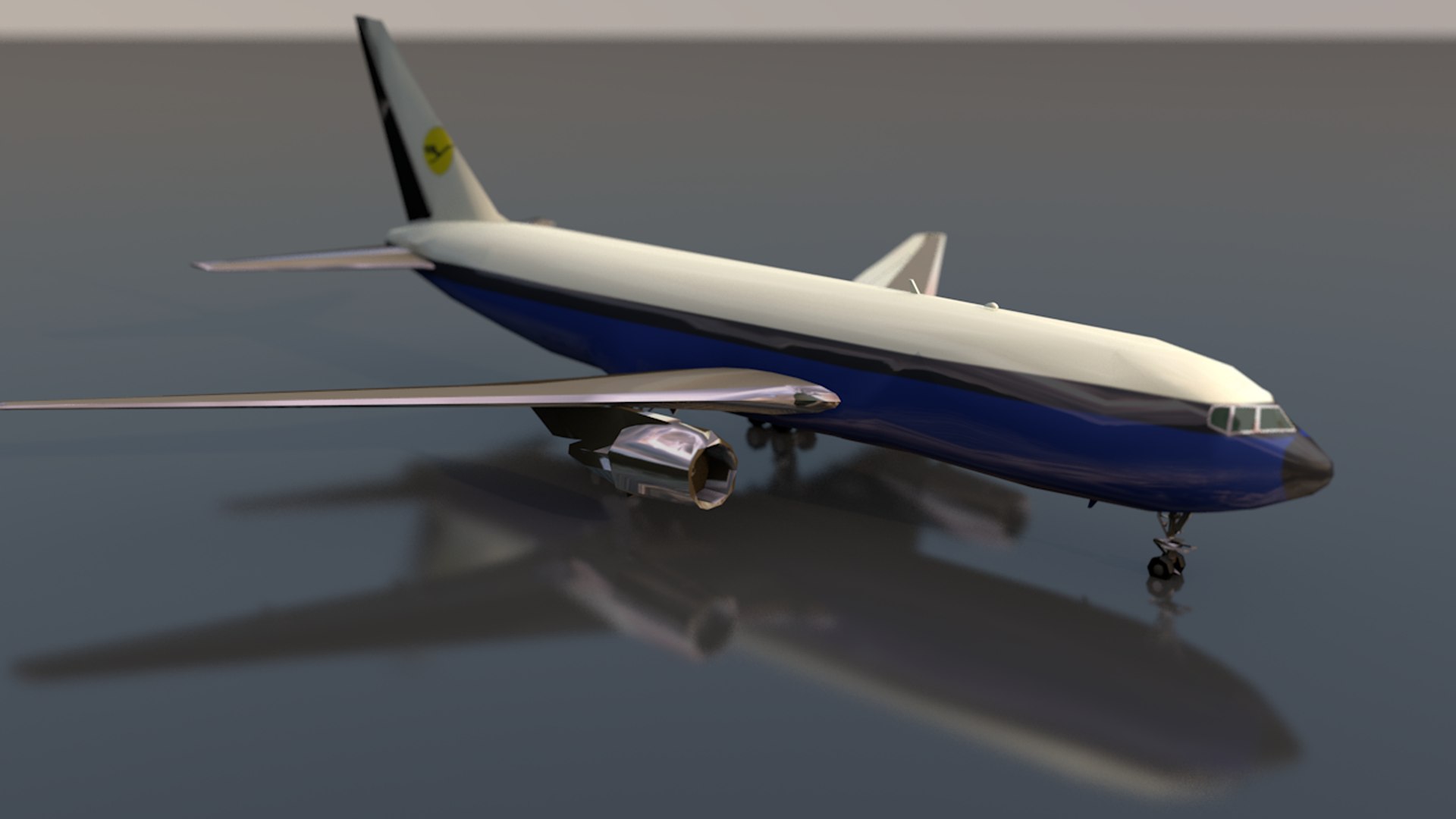 Passanger commercial airplane model - TurboSquid 1502927