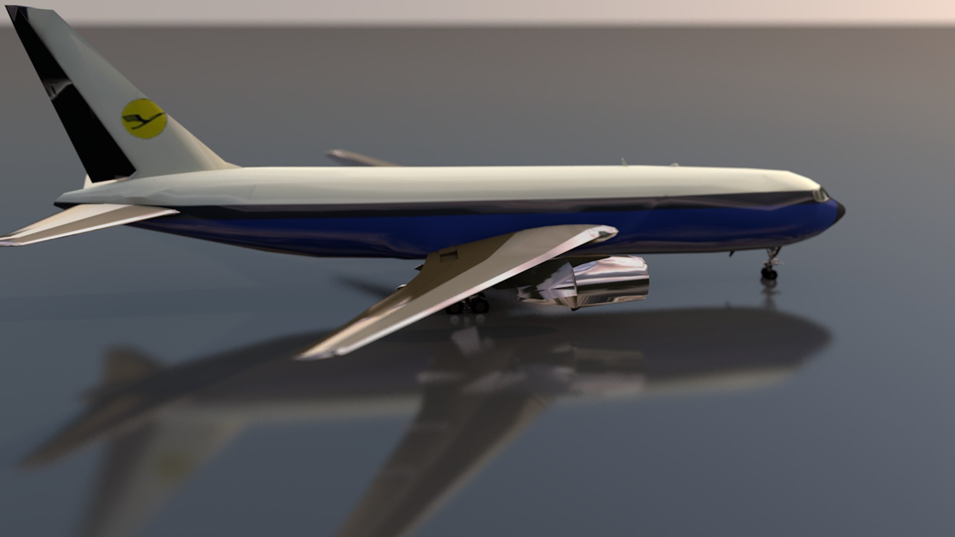 Passanger commercial airplane model - TurboSquid 1502927