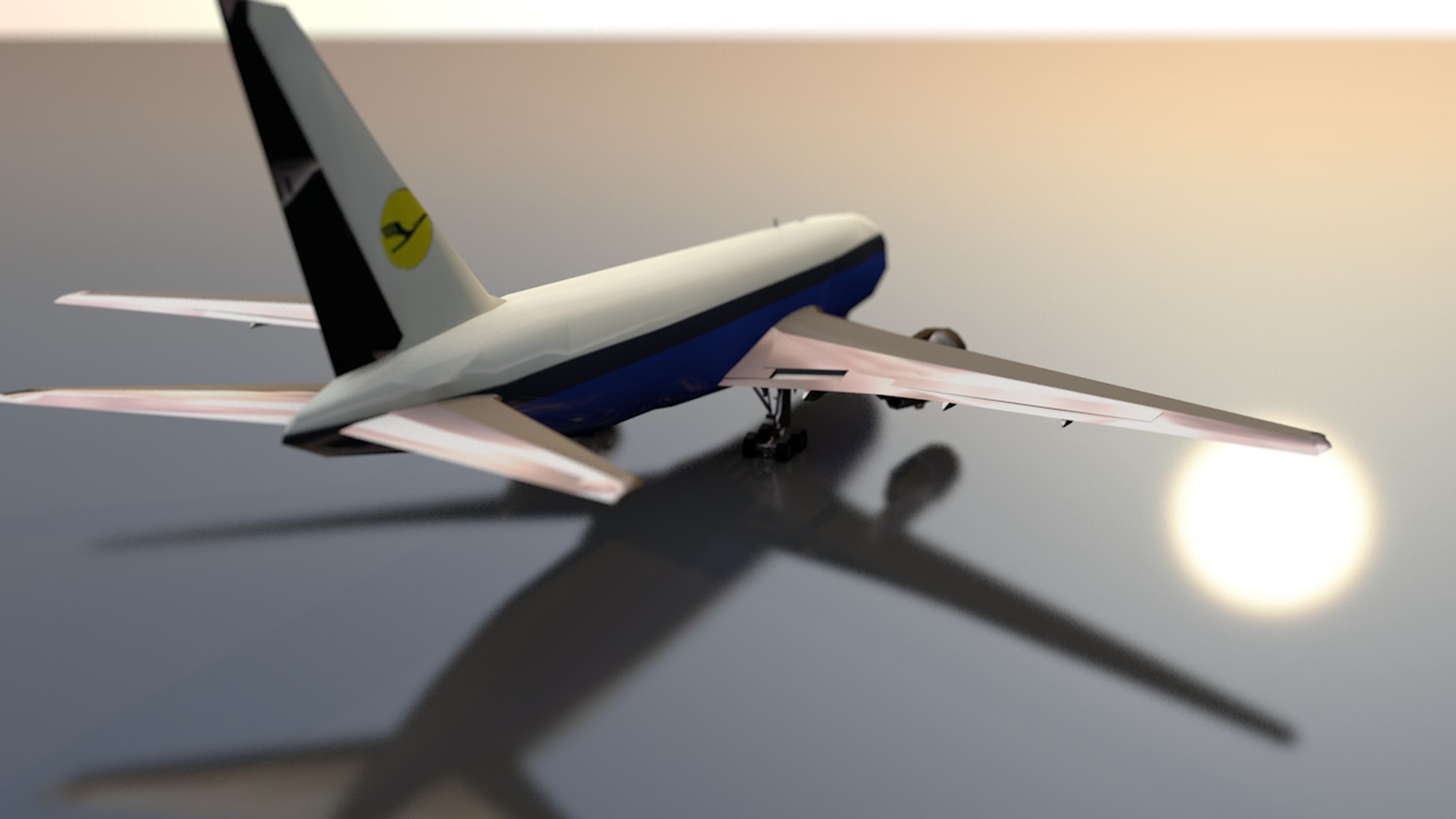 Passanger commercial airplane model - TurboSquid 1502927