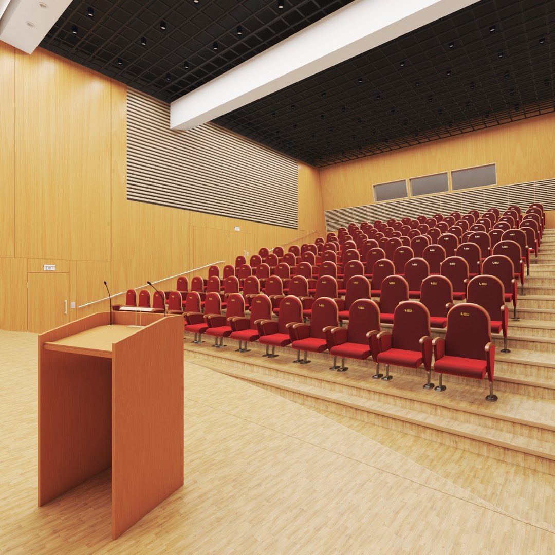 Conference Hall Amphitheater 3D - TurboSquid 1720199