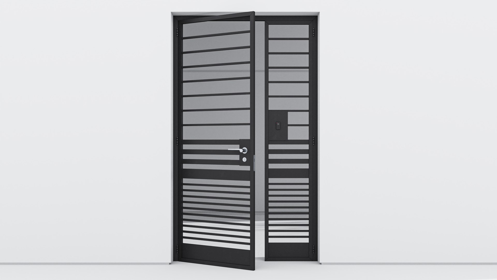 3D Aluminium Door 37 Model - TurboSquid 2012086