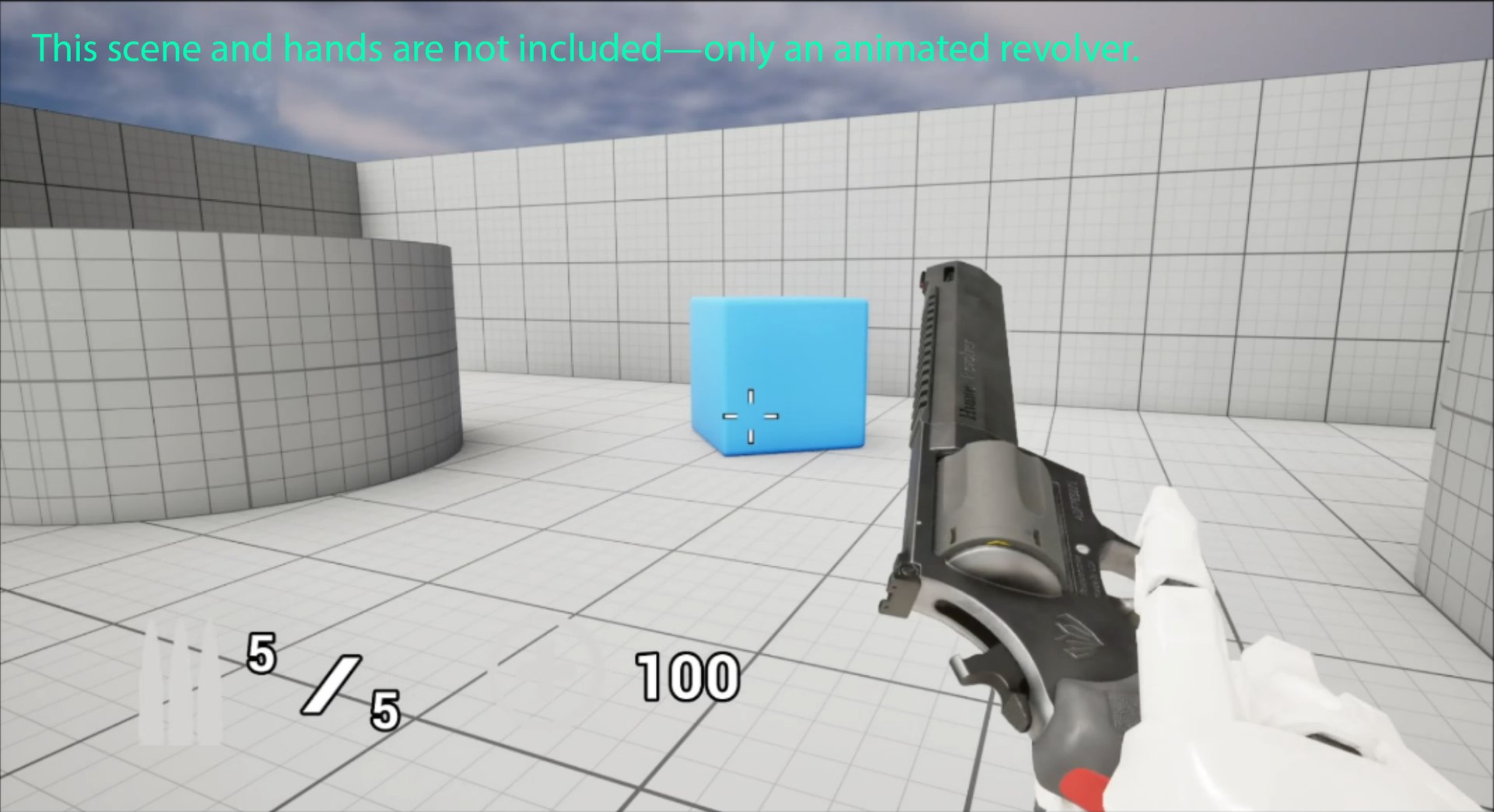 3D Model Animated Revolver For Unreal Engine - Thunderstrike ...