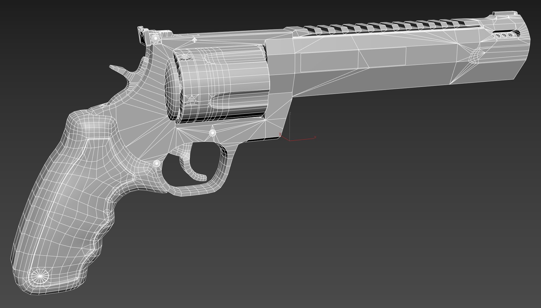 3D Model Animated Revolver For Unreal Engine - Thunderstrike ...