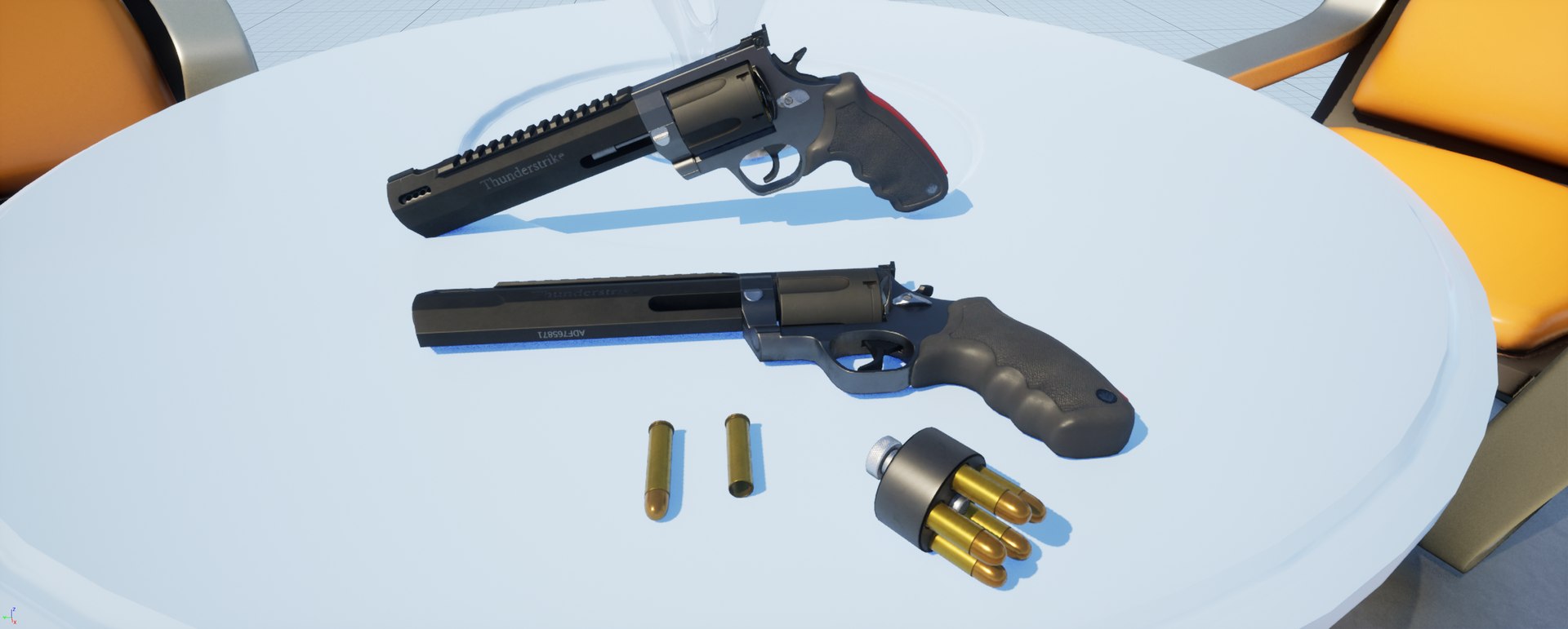 3D Model Animated Revolver For Unreal Engine - Thunderstrike ...