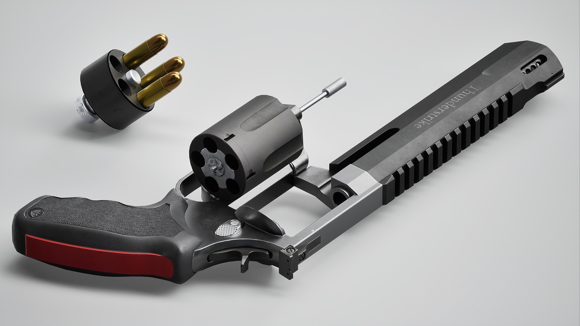 3D Model Animated Revolver For Unreal Engine - Thunderstrike ...