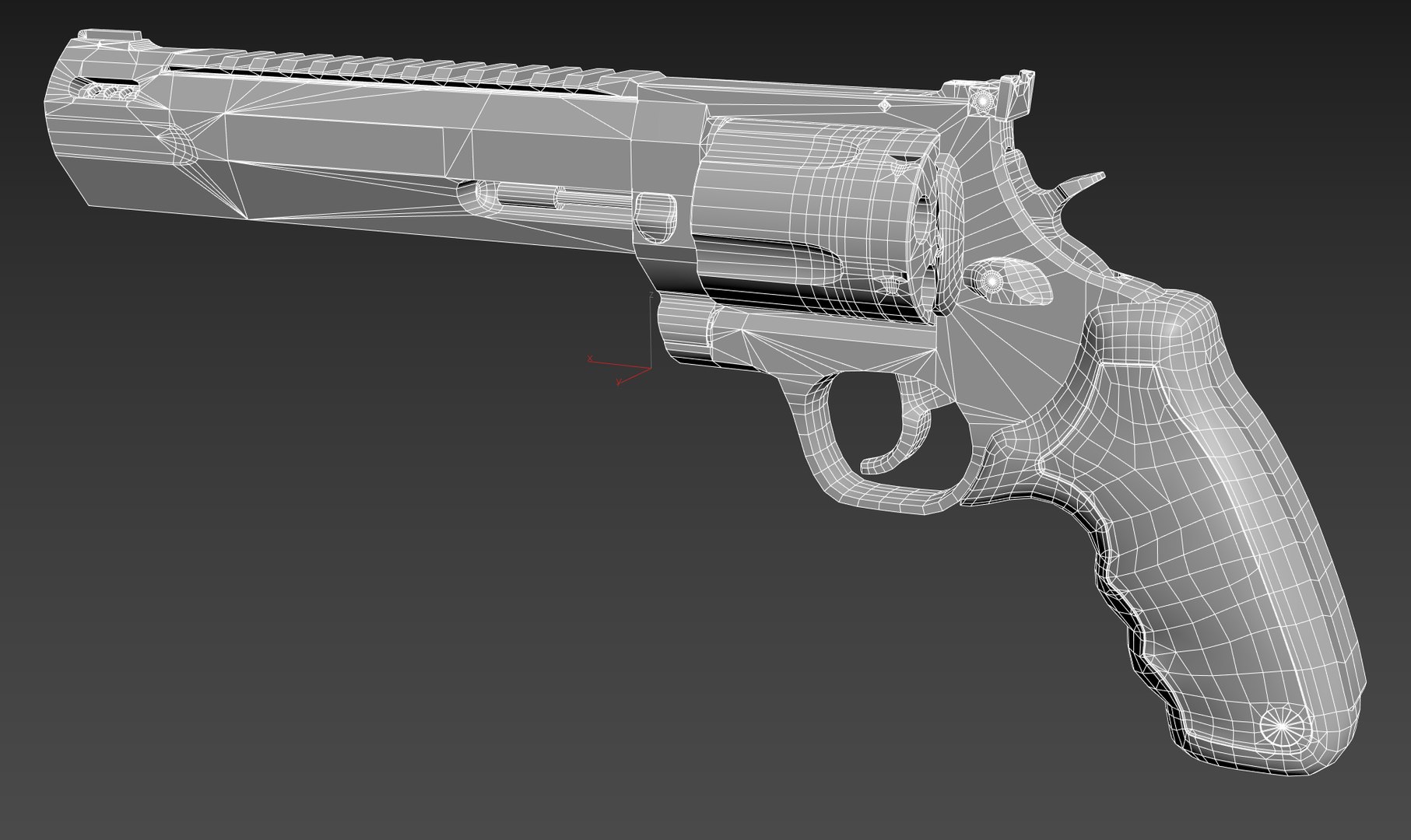 3D Model Animated Revolver For Unreal Engine - Thunderstrike ...