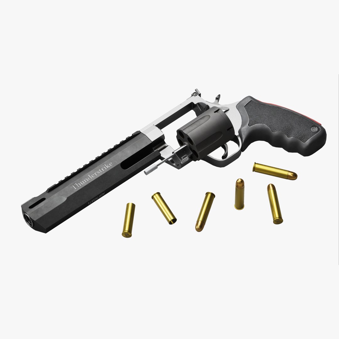 3D model Animated Revolver for Unreal Engine - Thunderstrike ...