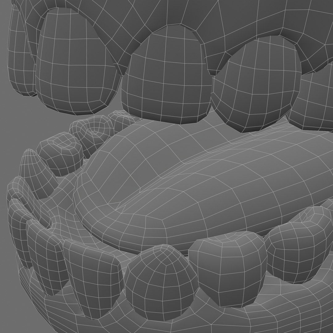 3D Human Mouth Teeth Tongue - TurboSquid 2364786