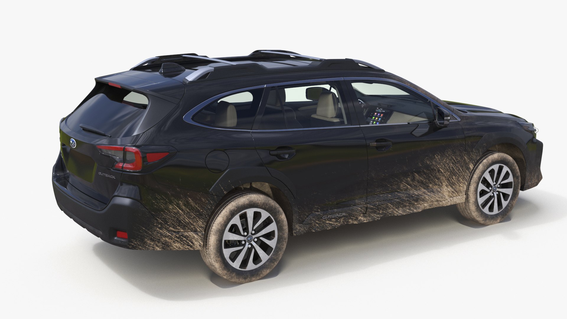 Suv Subaru Outback 2025 Black Dirty Simplified 3D Model - TurboSquid ...