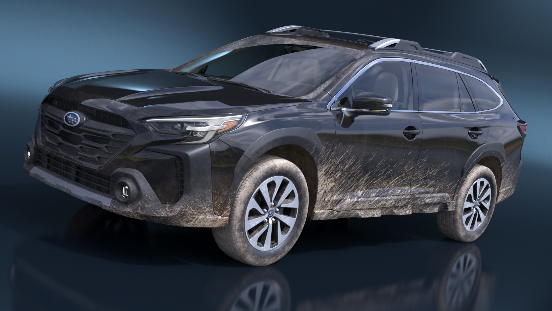 Suv Subaru Outback 2025 Black Dirty Simplified 3D Model - TurboSquid ...