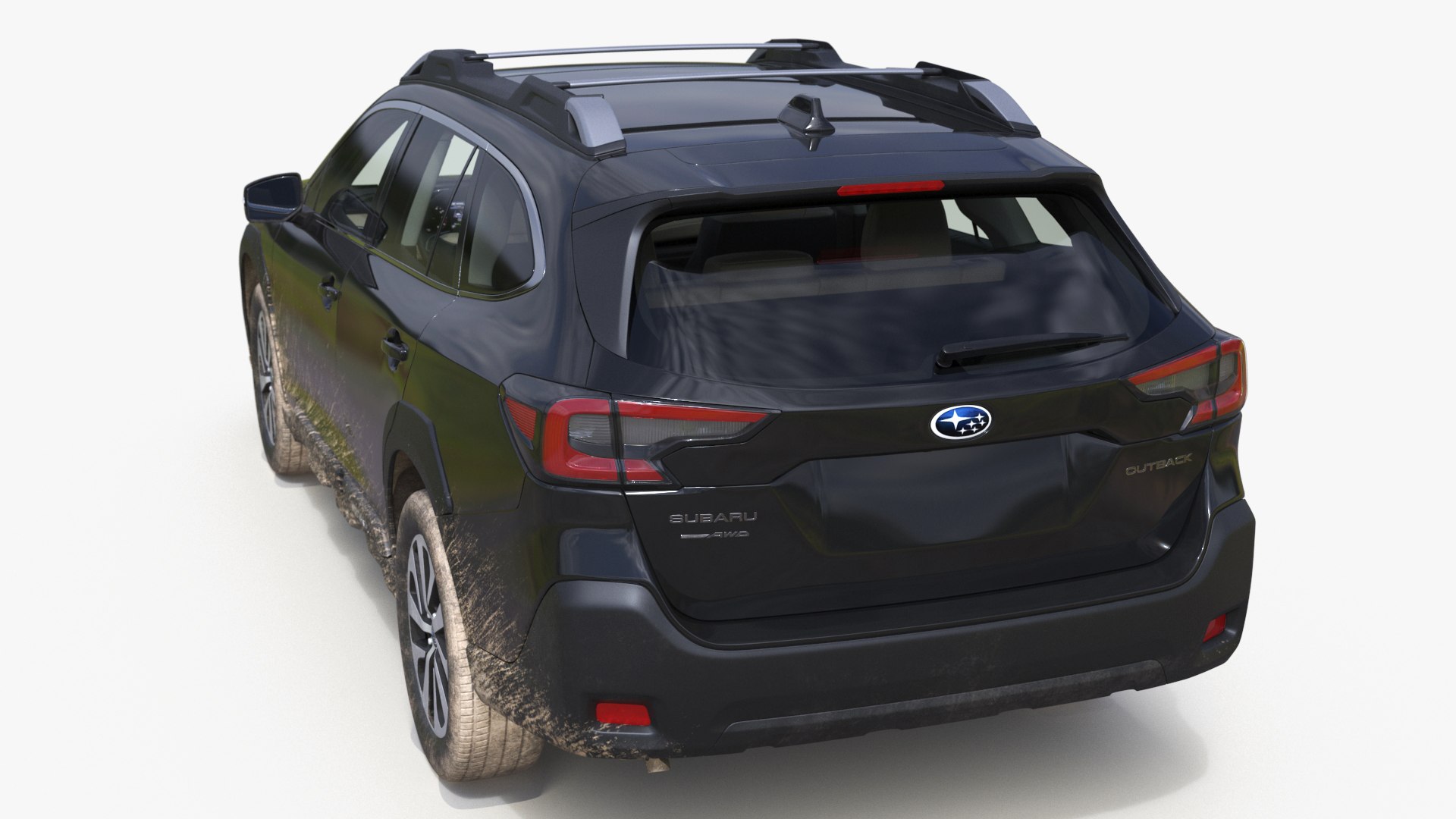 Suv Subaru Outback 2025 Black Dirty Simplified 3D Model - TurboSquid ...