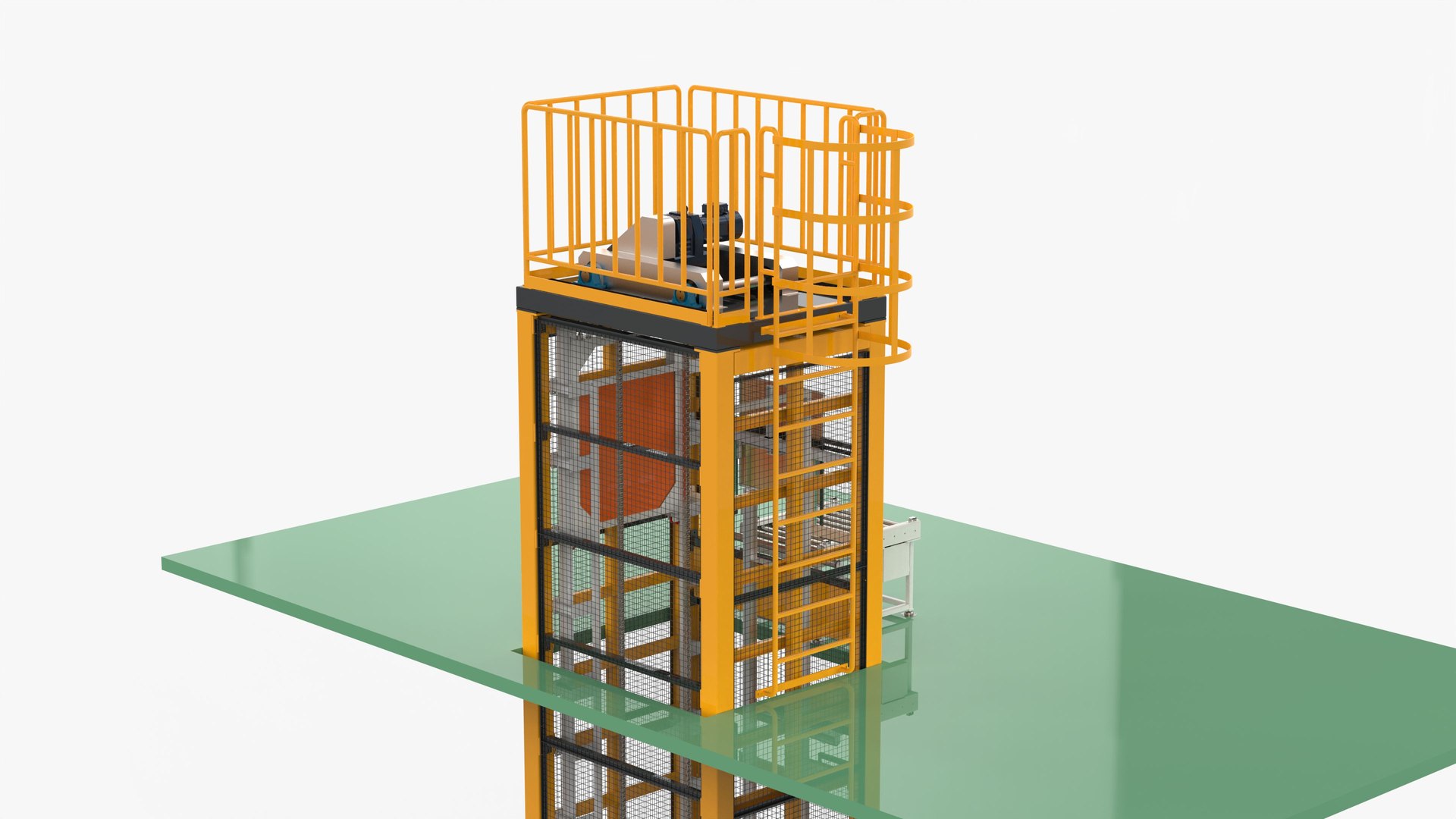 Logistics Factory Reciprocating Elevator 3D Model - TurboSquid 1980009