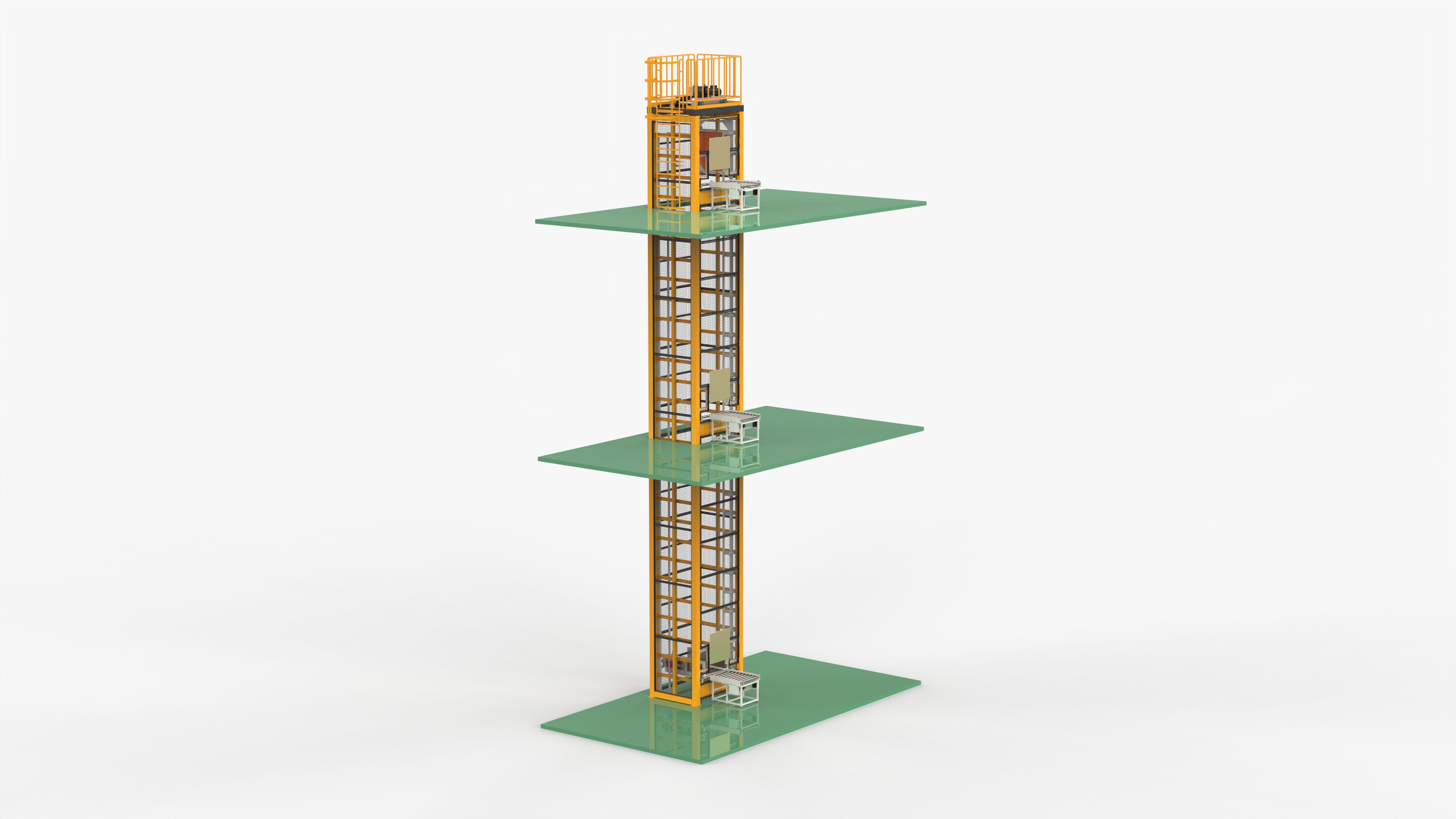 Logistics Factory Reciprocating Elevator 3D model - TurboSquid 1980009