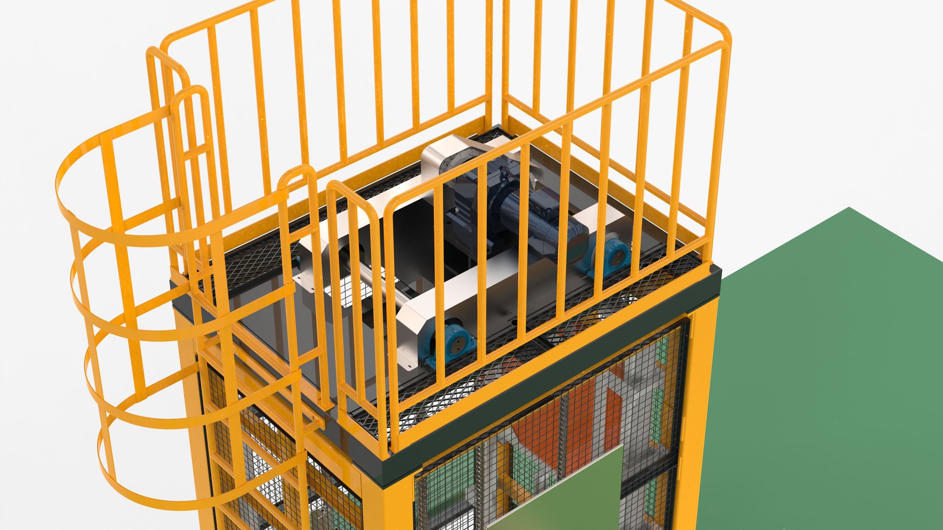 Logistics Factory Reciprocating Elevator 3D Model - TurboSquid 1980009