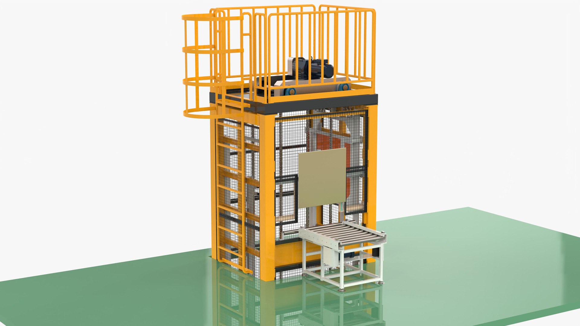 Logistics Factory Reciprocating Elevator 3D Model - TurboSquid 1980009