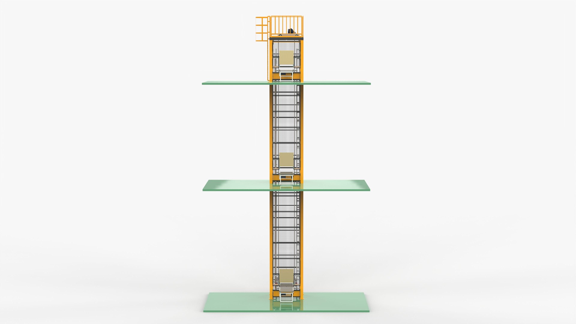 Logistics Factory Reciprocating Elevator 3D Model - TurboSquid 1980009