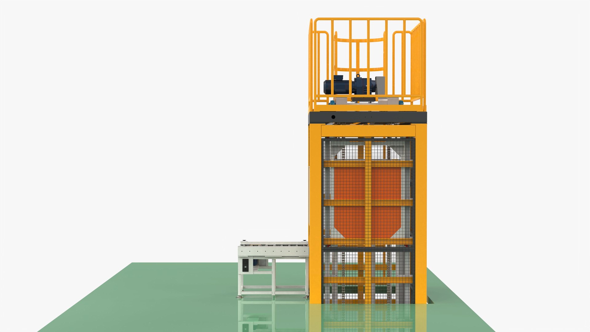 Logistics Factory Reciprocating Elevator 3D Model - TurboSquid 1980009