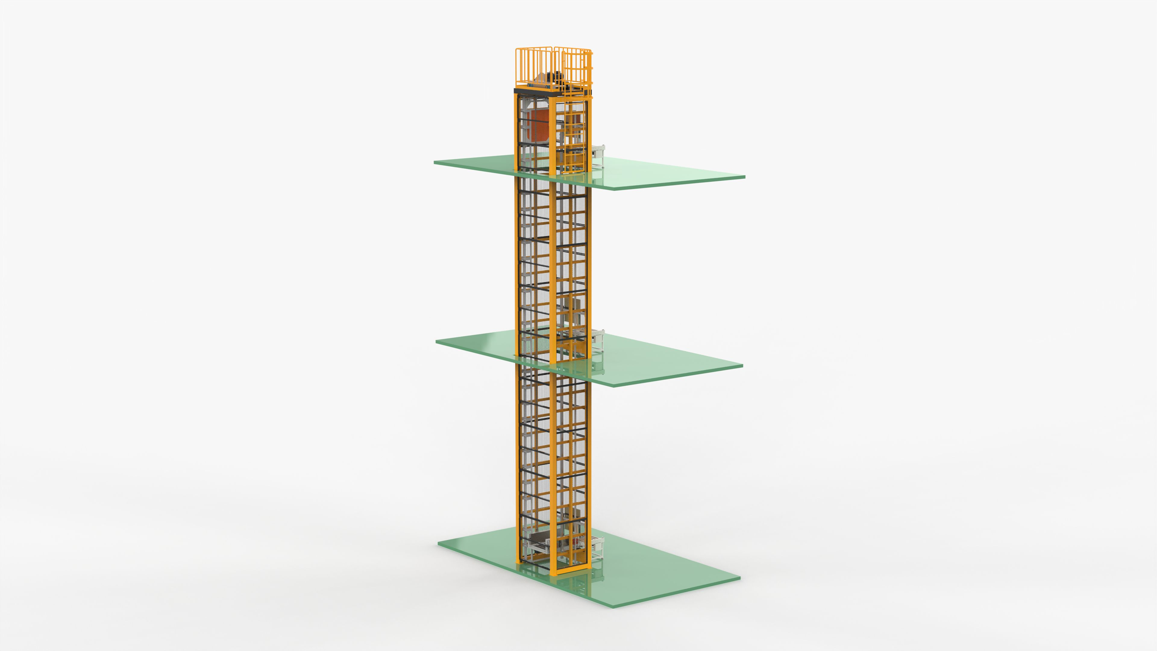Logistics Factory Reciprocating Elevator 3D model - TurboSquid 1980009