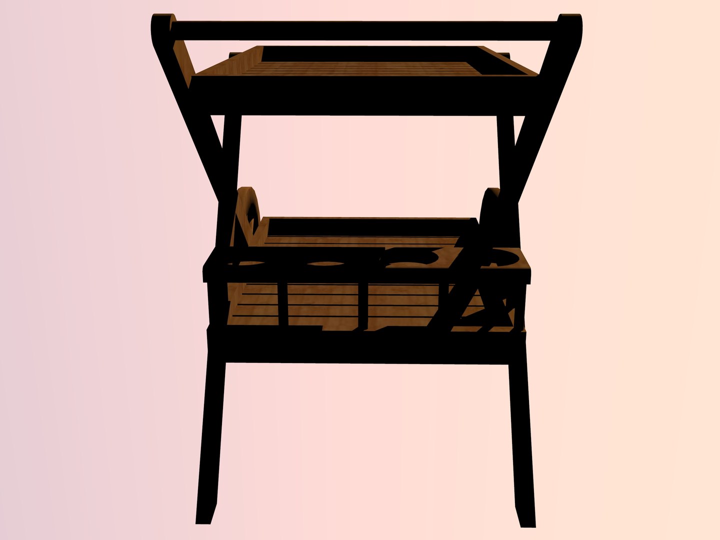 3d Model Flower Cart