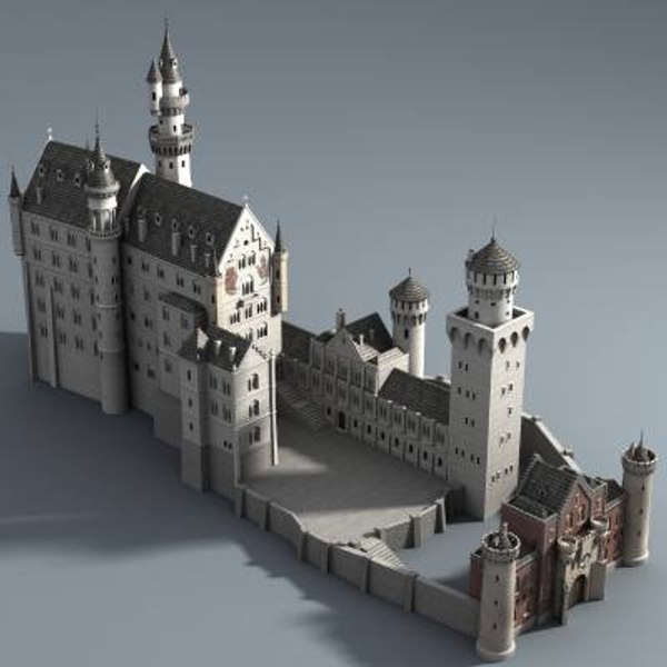 fantasy castle 3d model