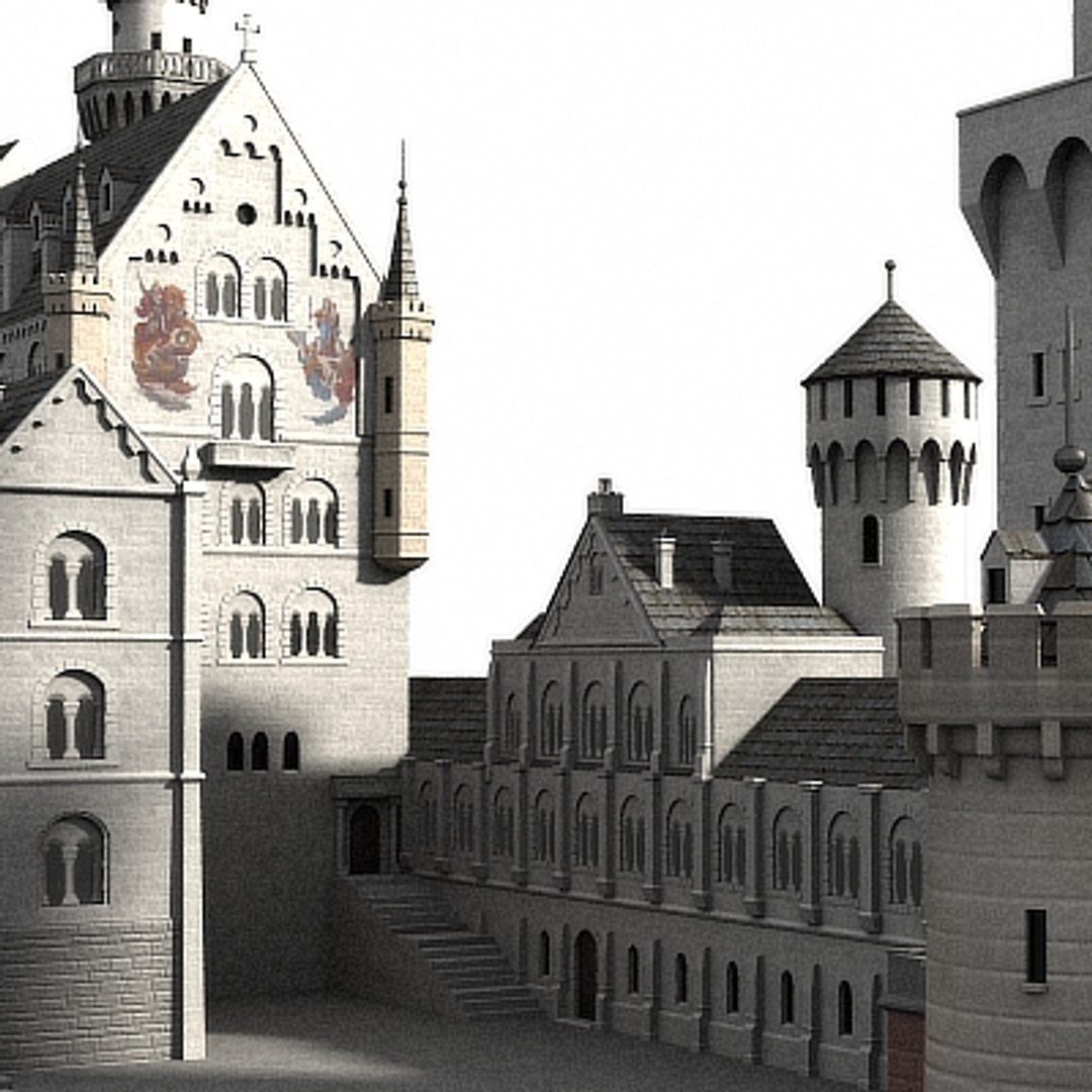 Castle Neuschwanstein 3d Model