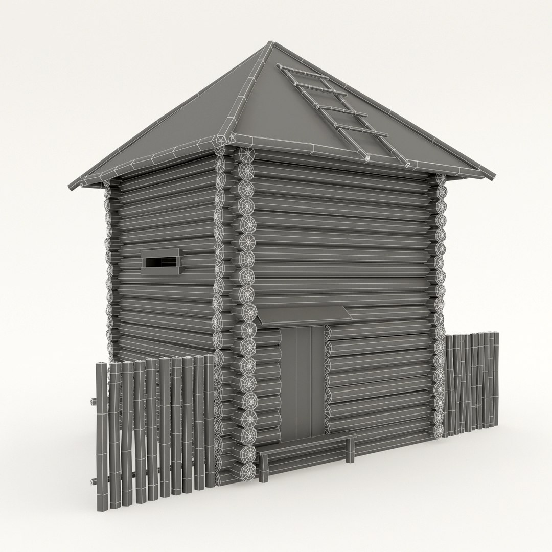 log 3d model