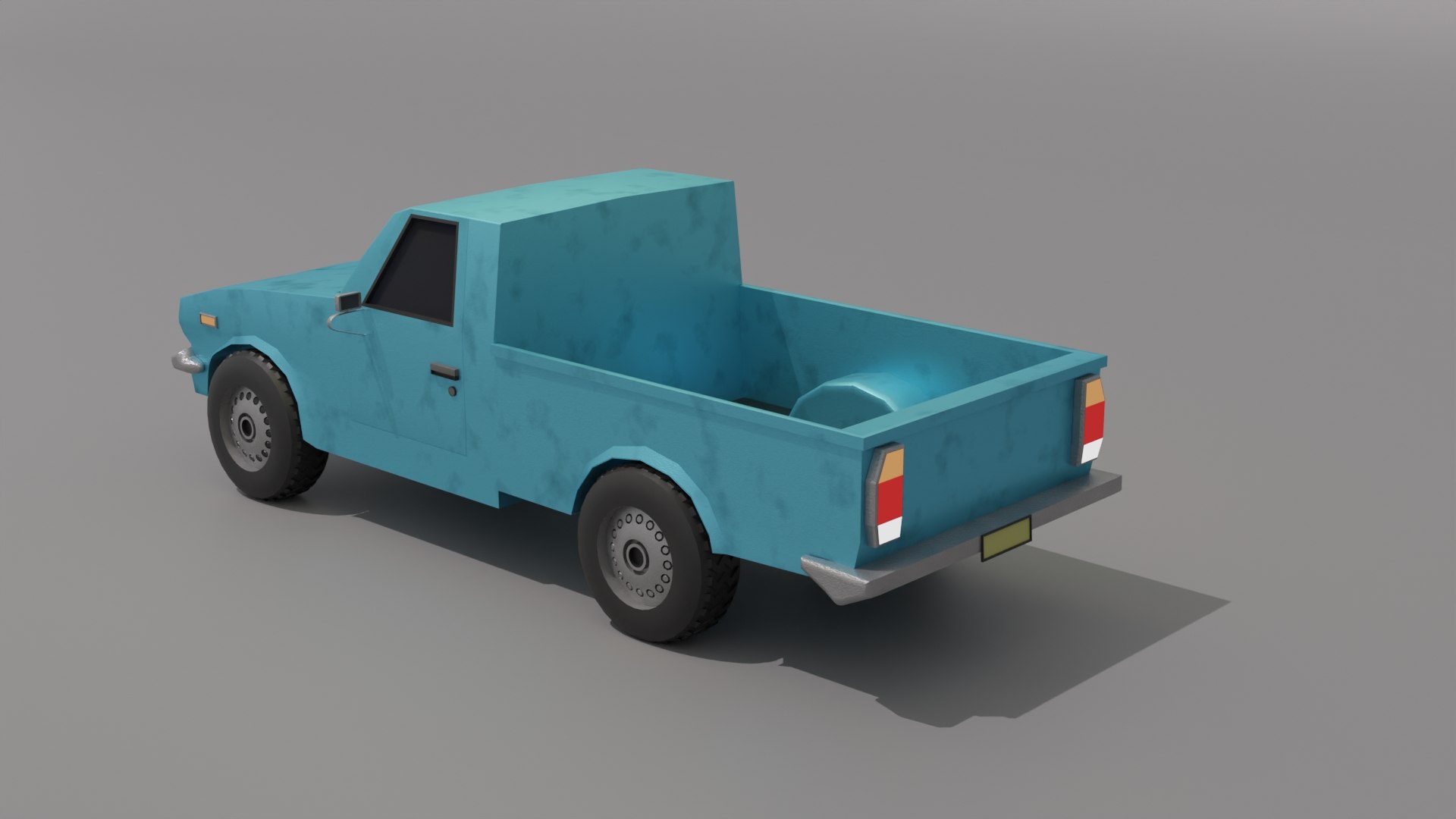 3D Model Pickup Truck Low-poly 3D Model - TurboSquid 1994776