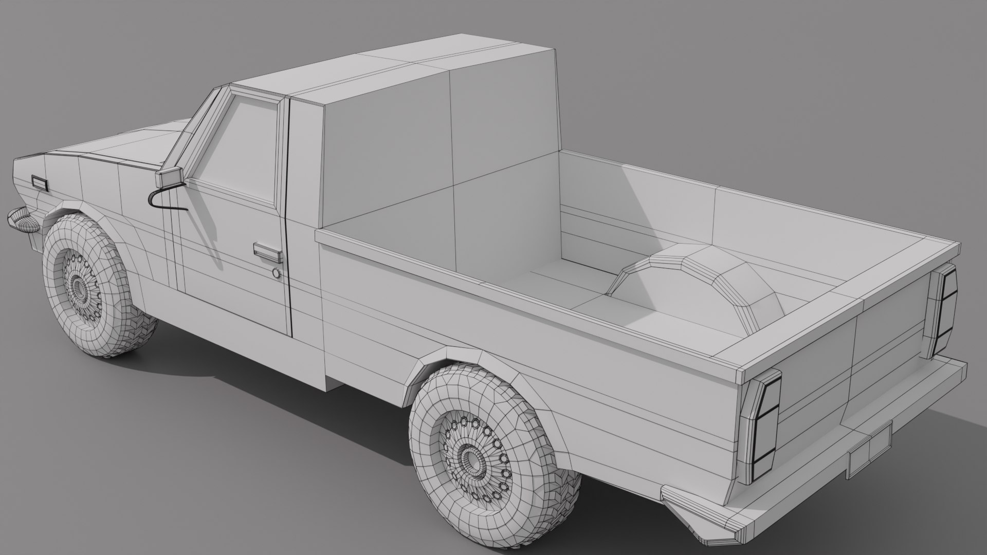 3D Model Pickup Truck Low-poly 3D Model - TurboSquid 1994776